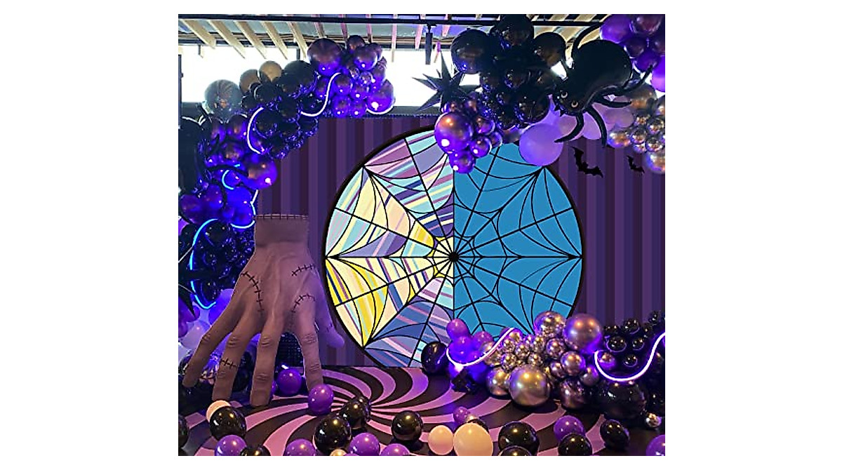 Wednesday Party Backdrop 70.8x43.3 Inch for Celebrations & Photos