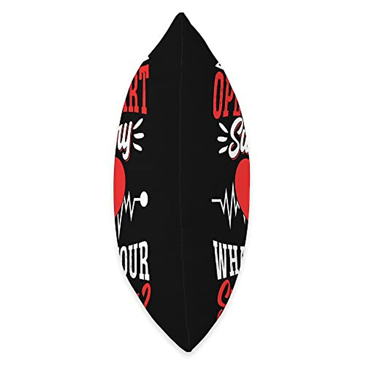 Heart Surgery Bypass Heart Disease Awareness CB0 Surgery Bypass Awareness Heart I Survived Open Throw Pillow, 18x18, Multicolor