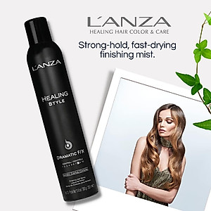 L'ANZA Healing Style Dramatic F/X Hair Spray with Strong Hold Effect, Eliminates Frizz, Nourishes, and Restructures the Hair While Styling, With UV and Heat Protection to Prevent Damage (10.6 Ounces)