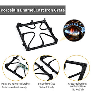 WB31K10034 Grate Replacement Parts For GE Burner Grate Stove Parts General Electric Gas Range Parts Stove Surface Top Grate Cast Iron Rack 1 Pack
