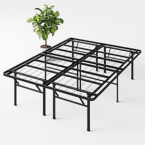 ZINUS SmartBase Heavy Duty Mattress Foundation, 18 Inch Metal Platform Bed Frame, No Box Spring Needed, Sturdy Steel Frame, Underbed Storage, King