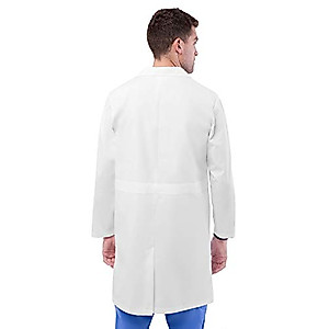 Adar Universal Unisex Lab Coats - Midriff 39" Lab Coat - 808 - White - L