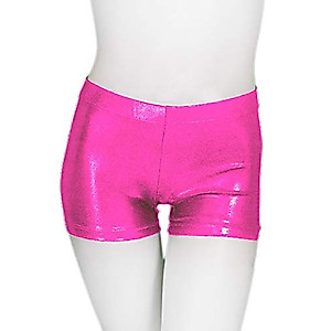 ZIZI Aosva Little Big Girls' Sparkle Dance Tumbling Athletic Gymnastics Short 2-14Years