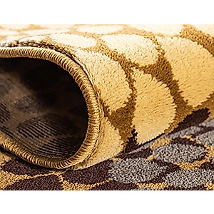 Unique Loom Barista Collection Area Rug - Java (5' 3" x 8' Rectangle, Beige/ Black)