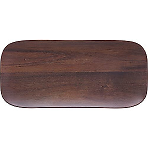 Carlisle FoodService Products Epicure Plastic Tray, 14.75" x 6.75", Dark Woodgrain (Pack of 12)
