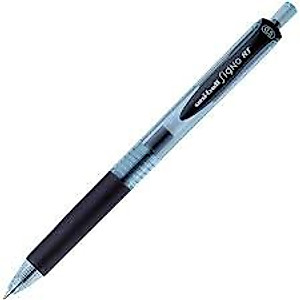 Uni-ball Signo RT Rubber Grip & Click Retractable Ultra Micro Point Gel Pens -0.38mm- Black Ink-3 Pens & 3 Pens Refills - Value Set