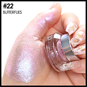 FOCALLURE Chameleon Cream Eyeshadow,Intense Color Shifting Creamy Eye Shadows,Highly Pigmented Metallic,Shimmer,Multi-Reflective Finishes,Butterflies