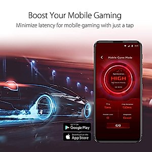 ASUS RT-AX82U AX5400 Dual-Band WiFi 6 Gaming Router, Game Acceleration, Mesh WiFi Support, Dedicated Gaming Port, Mobile Game Boost, MU-MIMO, Aura RGB (Renewed)