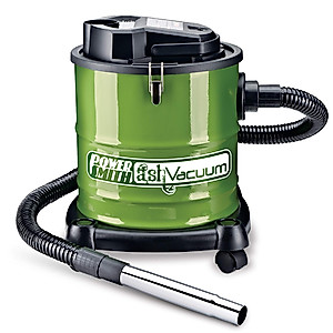 Snow Joe ASHJ201 4.8-Gallon 4-Amp Ash Vacuum w/Metal Storage Tank, Hose, Filters, Cord Organizer and PowerSmith PAAC302 Ash Vacuum Deep Cleaning Kit