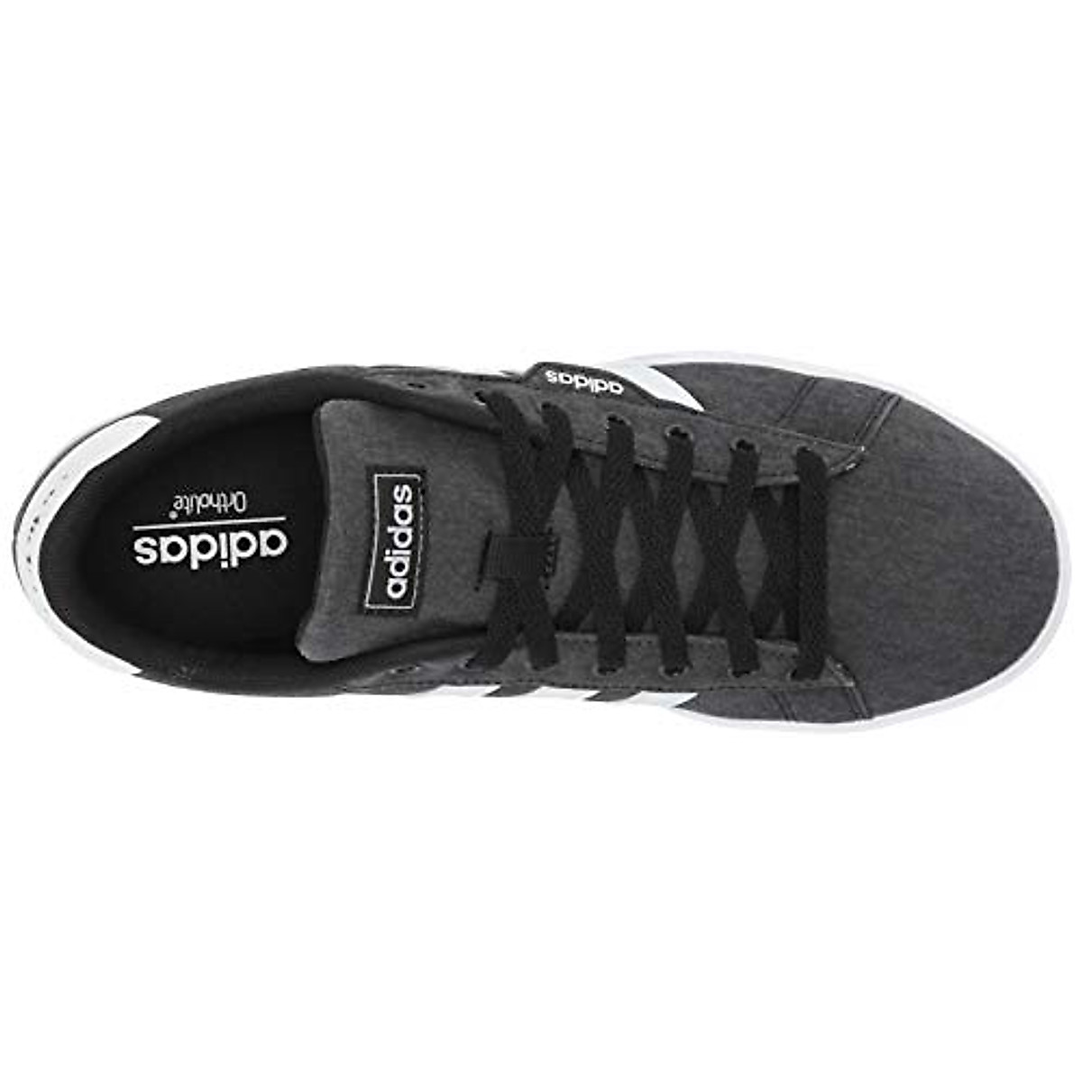 adidas Men's Daily 3.0 Skate Shoe, Core Black/Cloud White/Core Black, 10.5