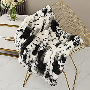 Super Soft Fuzzy Faux Fur Baby Blanket, Fluffy, Warm, Cozy, Plush, Snuggly Throw, Used for Baby Blanket, Toddler Blanket, Living Room Throw. (Cowboy, 45X30 Inches)