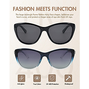 FIMILU 2 Pack Polarized Sunglasses for Women UV400 Protection Classic Cute Retro Designer Style Aesthetic Accessories