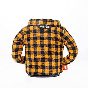 Puffin The Lumber Jack Beverage Flannel, Insulated Can Cooler, Taco Tan