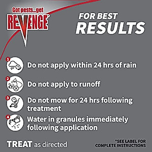 REVENGE Ant Killer Granules, 1.5 lb. Ready-to-Use Fast Acting Perimeter Treatment for Home Kills Ants, Fleas & Roaches