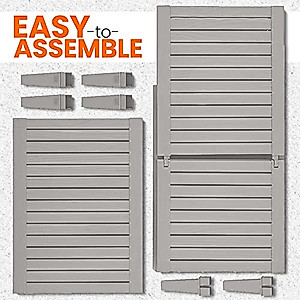 SereneLifeHome Adjustable Outdoor Patio Chaise Lounge - Marine Grade Water Resistant Durable Reclining Lounger, Fire Pit with 5-Position Multi-Level Backrest Adjustment, SLLOUNG70