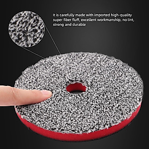 SPTA 5"(125MM) Microfiber Cutting Pads, 3PCS Soft Microfiber Wax Removal Pad, Detailing Wax Applicator Pad, for Waxing and Polishing&Scratch and Vortex Removal Pad, Ultrafine Fiber Pad