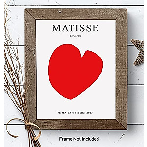 Matisse Wall Art Poster Decor - 8x10 Mid Century Modern Minimalist Print - Contemporary Gallery Wall Art - Abstract Gifts for Women - Aesthetic Museum Pictures - Bedroom Living Room - Henri Matisse