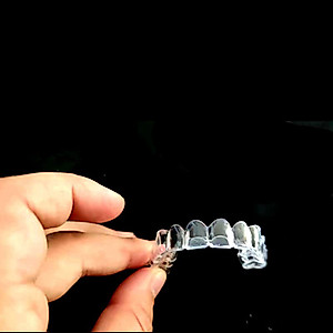 SowSmile Silicone Gel Soft Dental Oral Teeth Tooth Whitening Trays Anti Grinding Tooth Whitener Mouth Night Guard Bruxism Braces (Lower)