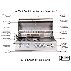Lion Premium Grills 90823 40" Natural Gas Grill