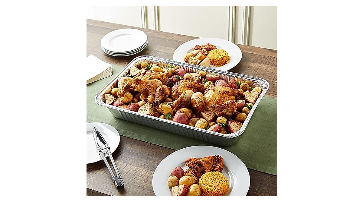 Juvale Aluminum Foil Pans - Perfect for Catering & BBQ