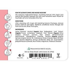 Deep Steep Hair Conditioner, 17oz (Argan Oil Hydrating Volume)