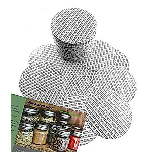 Pressure Sensitive Torque Activated Cap Seals Liners -89mm (3.50") - 50 PCS -Made in USA -for Wide Mouth Glass & Plastic Ball Mason Canning Jars - No Induction Sealer Needed - Black (50)