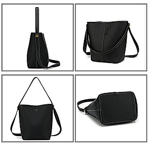 Scarleton Dual Color Crossbody Bag, Handbag for Women, Tote Bag H205901 - Black