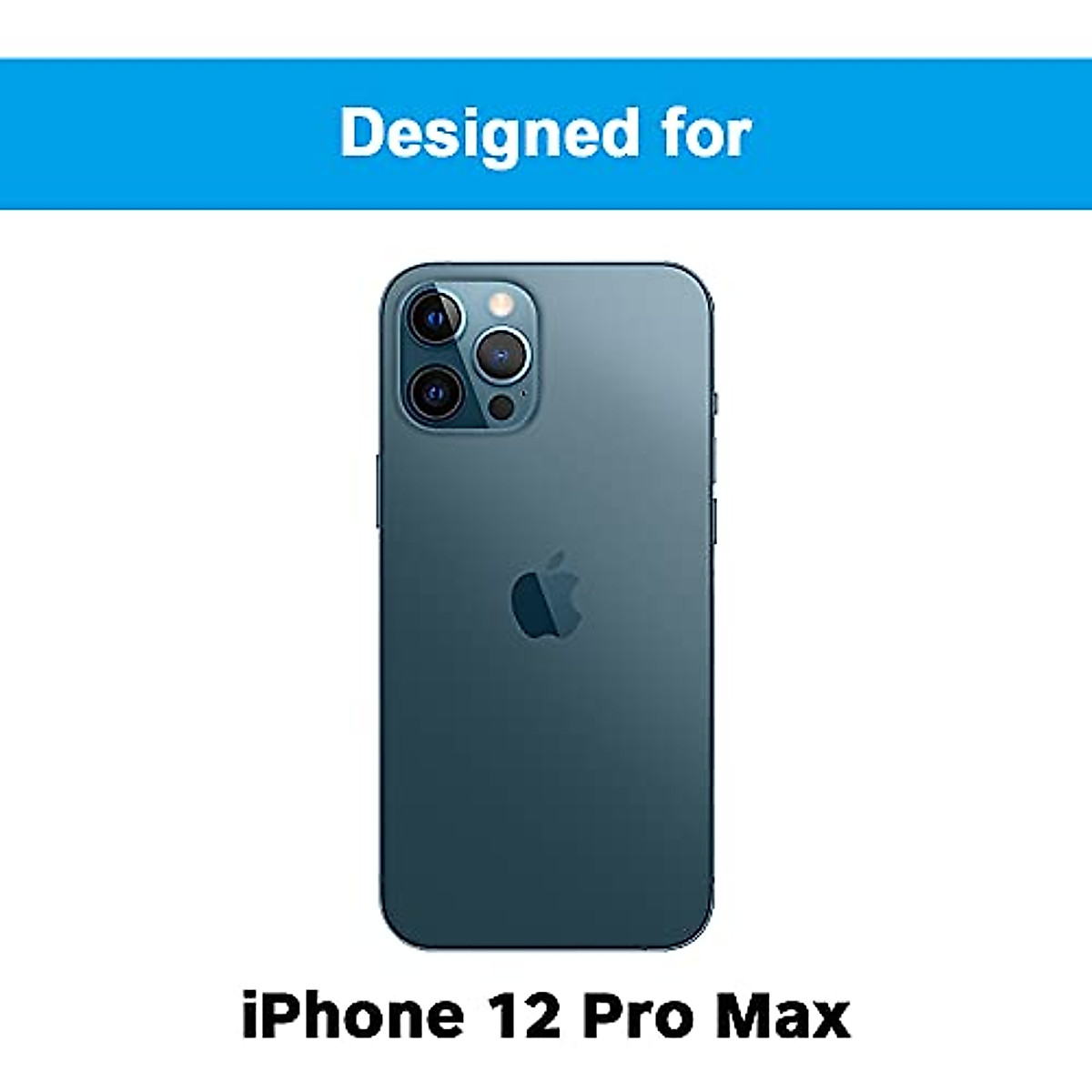 GLASS-M [2 Pack] Anti-Blue Light Screen Protector for iPhone 12 Pro Max, Eye Protection Tempered Glass Film, Full Coverage Blue Light Blocking Screen Cover