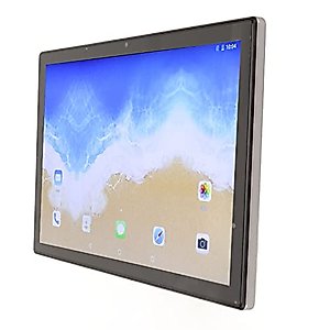 10 Inch Tablet Gray Octa Core Tablet Processor 6G RAM 128G ROM 1920x1200 IPS 10 Inch for Home for Travel US Plug