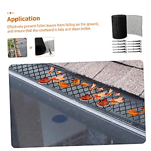 Sink Net Plastic Gutter Guard Rooftop Gutter Guard Plastic Gutter Cover Anti Leaf Protection Net Netting Gutter Drain Roof Netting Gutter Plastic Gutter Net Mesh