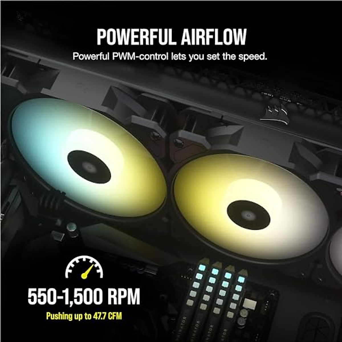CORSAIR iCUE SP120 RGB Elite Performance 120mm PWM Single Fan