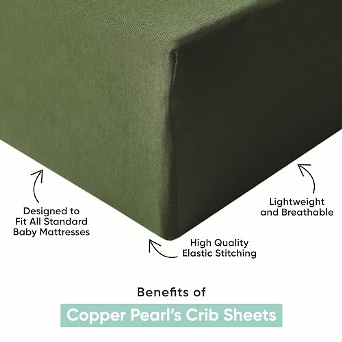 Copper Pearl Premium Knit Baby Crib Sheets for Boys and Girls Breathable and Soft, Fitted Crib Sheets for Standard Baby Mattresses, Crib Sheet for Baby Registry or Shower Gift, Winnie
