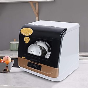 Portable Countertop Dishwasher,Mini Dishwasher With More Space Inside,UV Hygiene& Auto Door Open,Countertop Dishwasher With 3 Washing Programs & Air-Dry Function For Apartments, Dorms& Rvs