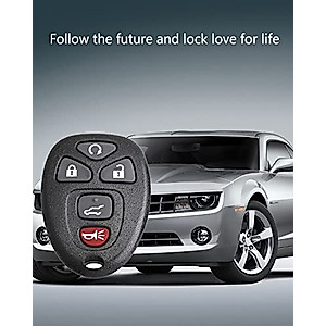 Key Fob Keyless Entry Remote Replacement for Chevy Traverse 2007-2016 Tahoe Suburban GMC Acadia Yukon XL Buick Enclave Cadillac Escalade Saturn Outlook OUC60270 OUC60221 (Set of 2)