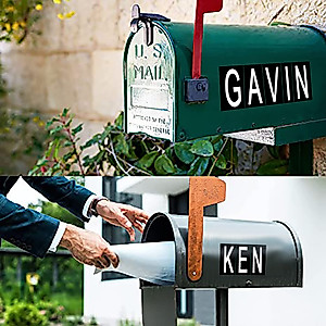 5 Sheets Self Adhesive Vinyl Letters Stick, Mailbox Letters Sticker for Mailbox, Signs, Window, Door, Cars, Trucks, Home, Business, Address(Black,3 Inch)