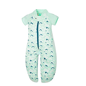 ergoPouch 1.0 TOG Sleep Suit Bag. 100% Organic Cotton with Short Cotton Sleeves