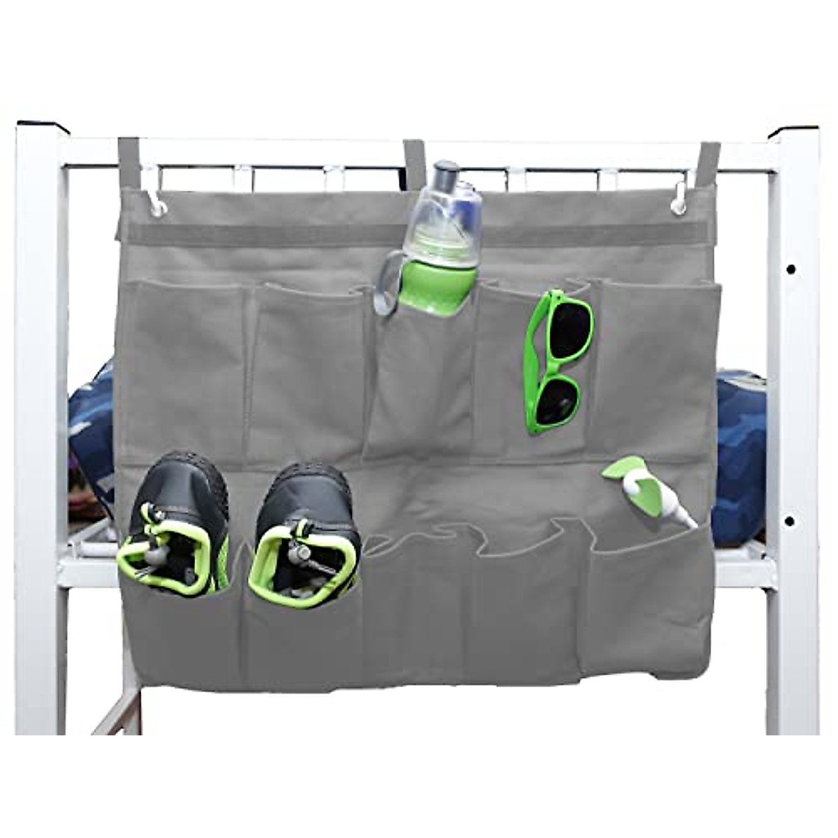 End Of Bed Shoe Bag Great for storage, shoes, accessories & stuff! (Grey)