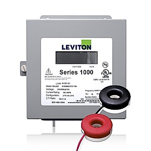 Leviton 1K240-2SW Series 1000 120/240V 200A 1P3W Indoor Kit with 2 Solid Core CTs
