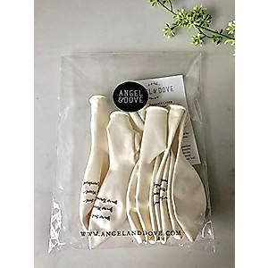 ANGEL & DOVE 25 Premium White 'You are Loved, Missed, Remembered' Biodegradable Funeral Remembrance Balloons - for Memory Table, Memorial, Condolence, Anniversary