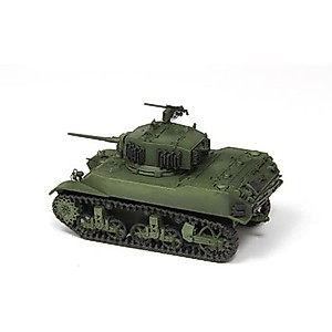 S-Model China PLA Captured Type 97 & M5A1 M5A1 Stuart Light Tank 2 Vehicles Set 1/72 ABS Tank Pre-builded Model
