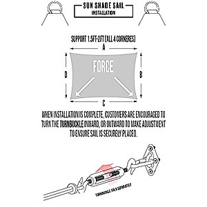 E&K Sunrise Sand 10' x 12' Sun Shade Sail Rectangle UV Block Canopy for Patio Backyard Lawn Garden Outdoor Facility and Activities