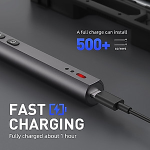 Electric Screwdriver Set, 2024 NEW 44 in 1 Mini Cordless Precision Screwdriver, Ultra-high Strength Steel Bits, 2 Speeds, Long Battery Life, Anti-slip Handle, LED Lighting, For Most Digital Products