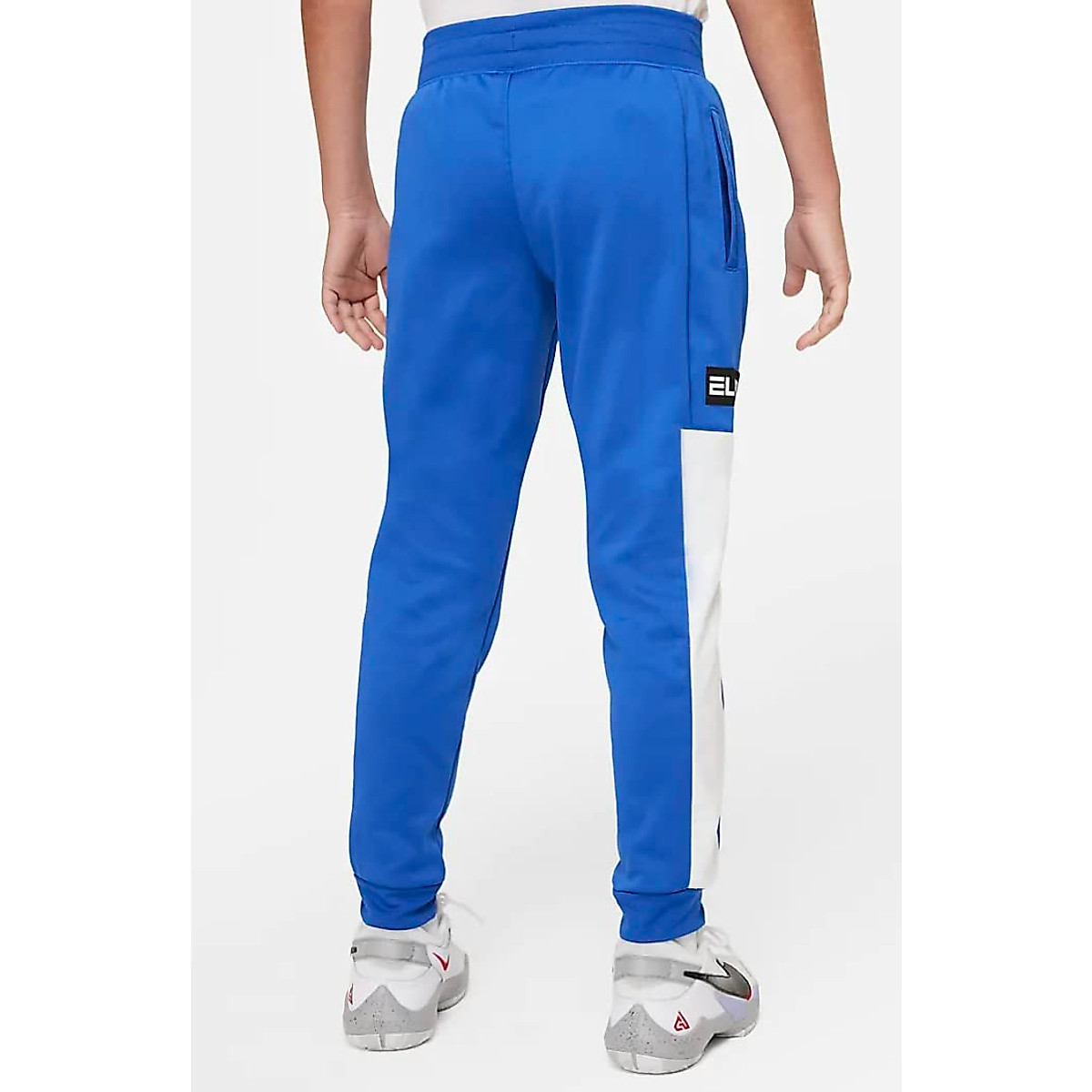 Nike Big Boys Therma-Fit Elite Basketball Pants (Game Royal/White, X-Large)