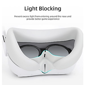 VR Silicone Interface Cover for Pico 4 VR Headset Face Cover Anti-Leakage VR Silicone Pad Anti-Leakage Light Blocking Sleeve (Black)