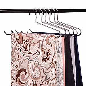 VASLIM 8 Pack Blanket Hangers Heavy Duty Black Vinyl Coated Nonslip - Great for Quilts, Comforters, Table Cloths, Towels, Sleeping Bags,Drapery and bedspreads