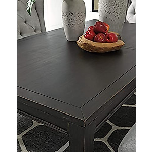 Signature Design by Ashley Jeanette Rectangular Dining Room Table, Black