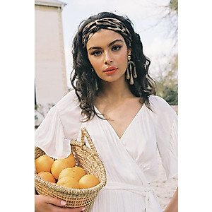 AKTVSHOW Headbands for Women Non Slip Wide Boho Hair Bands Turban Headband Headwraps Stylish Hair Accessories for Women