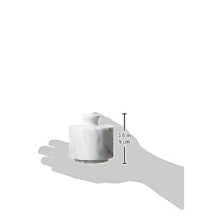 Fox Run Marble Salt Cellar, White 3" x 3"