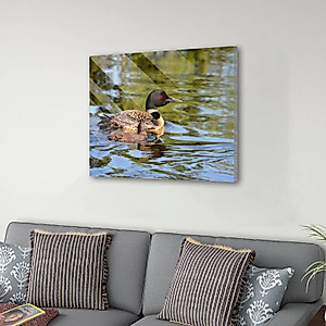 XEAJPJMGBQ Tempered Acrylic Glass Wall Art Common loon Modern Acrylic Artworks Picture Print Accent Decor for Living Room Bedroom Office Free Floating