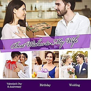 TMEOIIPY Gifts for Wife from Husband to My Wife Blanket, Romantic Wife Gifts for Wedding Anniversary Birthday Christmas Valentine's Mother's Day, Throw Blanket Gifts for Her -Purple